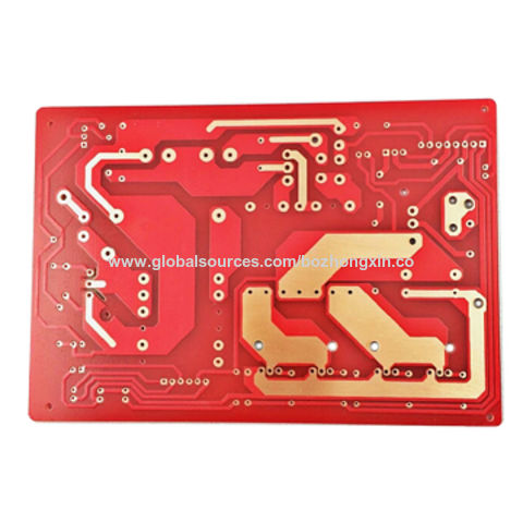 Buy Wholesale China Double-sided Pcb With Red Soldermask For Led ...