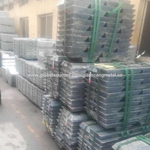 Buy Wholesale China Supply Metal Ingots Zinc Ingot Shg 99.995 Zinc ...