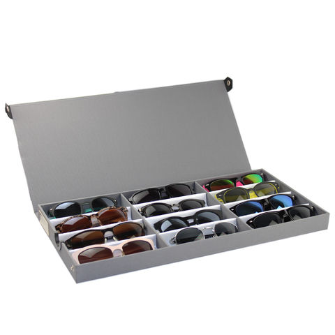 12 Places Optical Eyewear Glasses Case Cabinet Oxford Fabric Eyeglasses ...