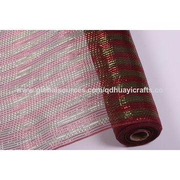 Buy Wholesale China Christmas Deco Mesh & Christmas Deco Mesh, Metallic ...