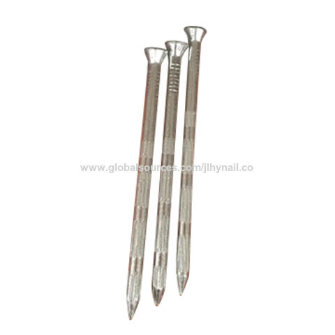 Galvanized bamboo concrete nail, panel pins C55, steel nail concrete ...