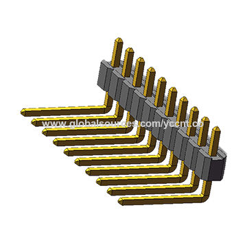 Buy Wholesale China 2.54mm Pin Header, Single Row,right Angle Dip Type & 2.54mm,pin,male,female ...
