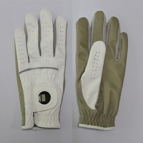 Buy Wholesale China Cabretta Leather Golf Gloves With Ball Marker And One