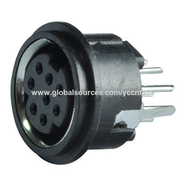 Buy Wholesale China Mini Din Jack & Mini Din Jack Pcb Board Connector ...