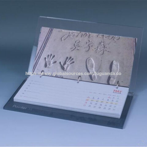Buy Wholesale China Customize Acrylic Table Calendar Stand Plexiglass ...