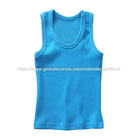 Girls' Rib Cotton Tank Tops $0.5 - Wholesale China Girls' Rib Cotton ...