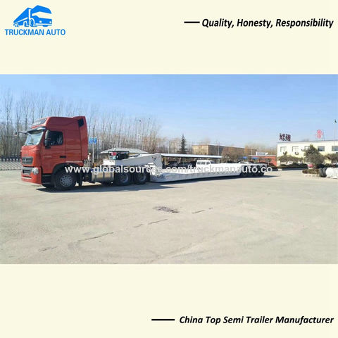 Buy Wholesale China 4 Lines 8 Axles 120 Tons Low Bed Trailer For ...