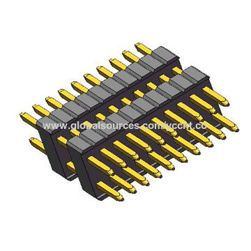 Buy Wholesale China 1.27*2.54mm Pitch Pin Header,double Row Straight Dip Type & 1.27*2.54mm,pin ...