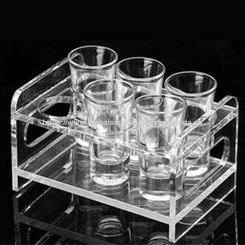 Buy Wholesale China Customize Acrylic Shot Glass Tray Plexiglass Shot ...