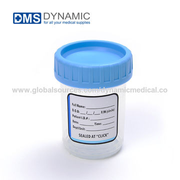Buy Wholesale China Specimen Container 3oz Blue Lid Sterile Cusotm ...