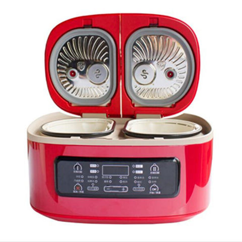 Electric Rice Cooker With Double Pots Multi Function Cooker With Two Pots 5l With 12 In 1 ...
