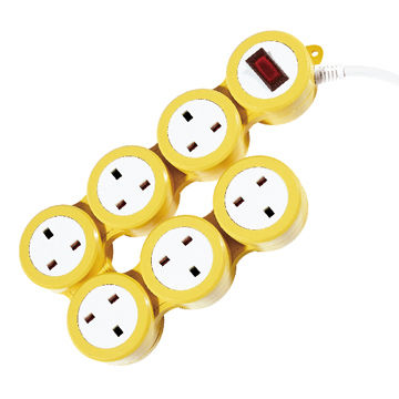 China BS folding power socket, 2/3/4/5/6-way extension socket 13A 250V ...