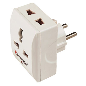 Buy Wholesale China Universal Adapters Abs Housing Copper Pin 3 Way ...