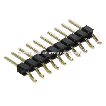 Buy Wholesale China 2.54mm Pin Header Single Row, Right Angle 0.8/1.0/1.27/2.0/2.54/3.96mm Pin ...
