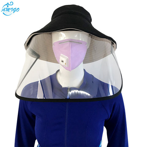 Buy Wholesale China Detachable Protective Cap Pvc Face Mask Medical Cap ...