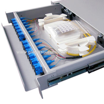 China Fiber distribution frames, 24 SC simplex port, sliding type on ...