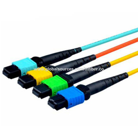 Buy Wholesale China Mpo Fiber Optic Patch Cord Mm Colorful & Mpo Fiber ...
