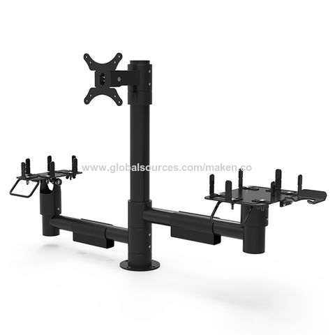 Pos support swivel single monitor stand 360 rotate pole pos mounting ...