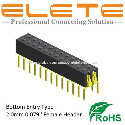 China Bottom Entry connector, Female Header, 2.0mm 0.079'' pitch, SMT ...