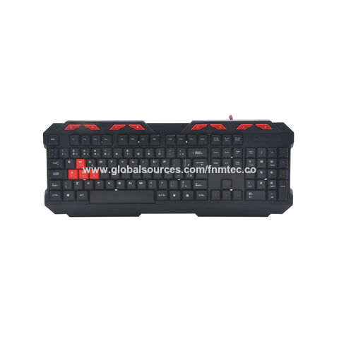 Supplier Customized Red/blue Color Wired Stanard Multimedia Keyboard ...