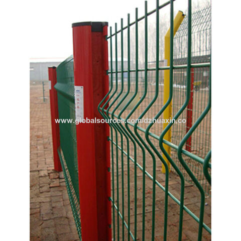 China Peach post for welded fence on Global Sources,welded fence peach ...