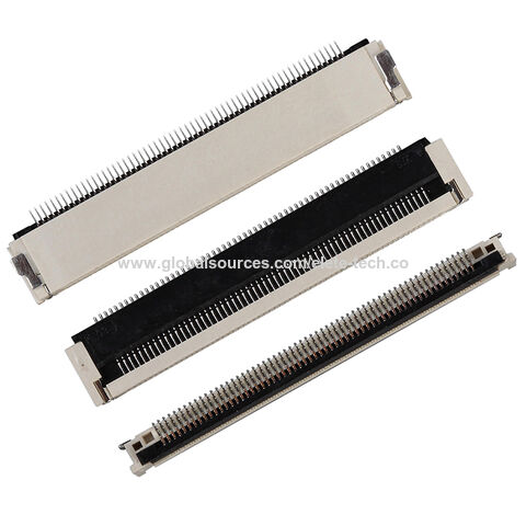 FPC connector,0.5mm pitch, back ZIF SMT type, insulator height 2.0mm, FPC connector FPC ZIF fpc ...