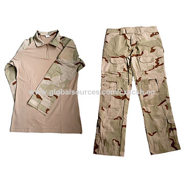 3-color Desert Camouflage Military Frog Uniform, uniform military ...