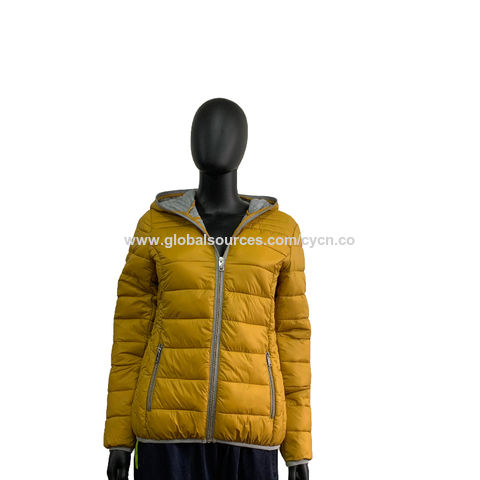 Buy Wholesale China Women Winter Light Padding Jacket With Hood, 20d ...