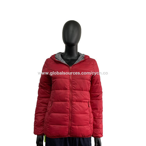 Buy Wholesale China Women Winter Light Padding Jacket With Hood, 20d ...