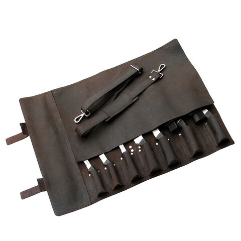 Leather Knife Roll Bag , Kitchen Carrying Case Bag ,kitchen Tool Bag ...