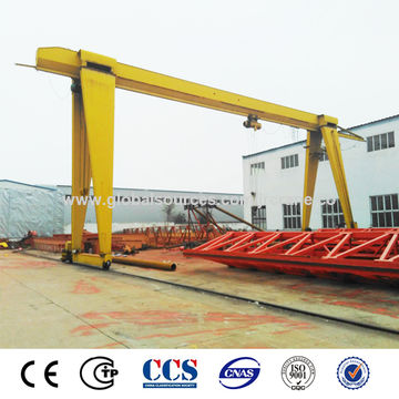 Buy Wholesale China Portable Single Beam Gantry Crane 10 Ton 30 Ton For Factory Yard & Single ...