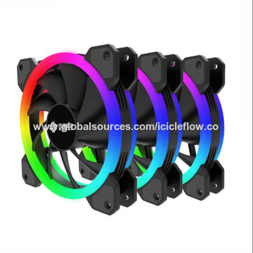 Buy Wholesale China Computer Case Cooling Fan Rgb Color Anti Vibration ...