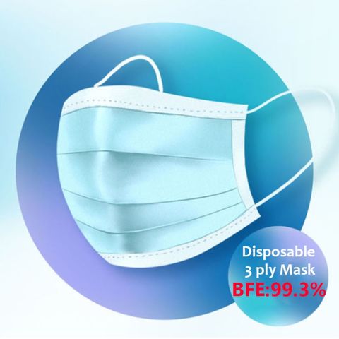 3 Ply Disposable Medical Face Mask CE FDA Approved TYPE IIR Grade ...