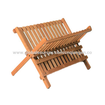 Buy China Wholesale Natural Foldable Dish Drying Bamboo Rack Wooden ...