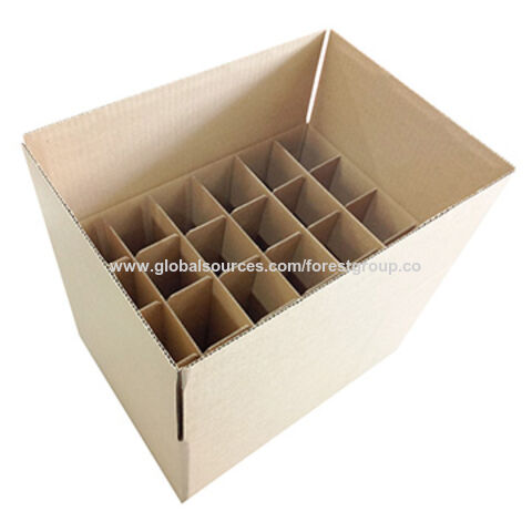 Buy Wholesale China 24-bottle Packing Box, B-flute Brown Paper Packing ...