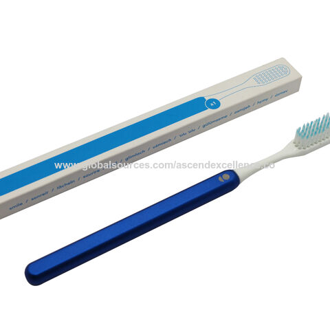 Bulk Buy China Wholesale Adult Toothbrush With Metal Handle Replace ...