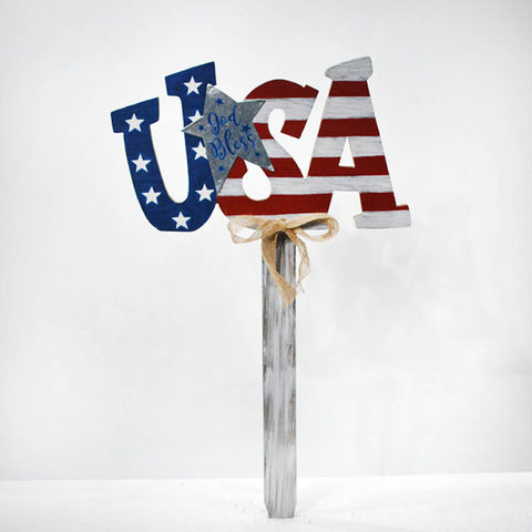 China Patriotic yard stake, MDF and metal material on Global Sources ...