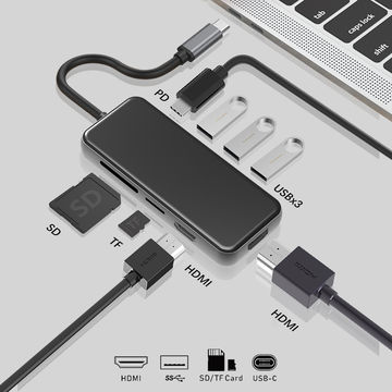 Buy Wholesale China 8-in-1 Mst Dual Hdtv Output Usb C Hubs To 2 Hdtv ...