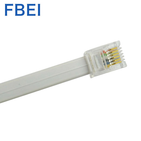 Telephone line monitor, RJ11 White Telephone Line - Buy China 6p6c ...