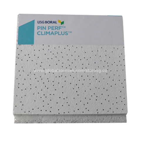 USG Boral Pin Perf climaplus acoustical ceiling board, mineral fiber ...
