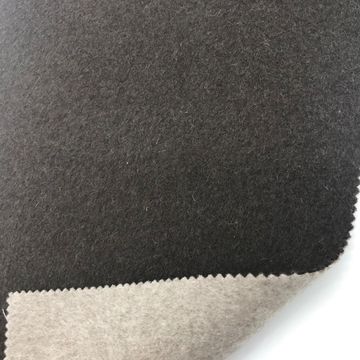 Double faced over coating wool fabric in contrast color 100%wool ...