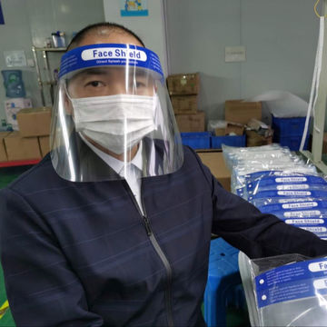 China PETG Face Shield mask Stock Ready Protect face from blood and ...