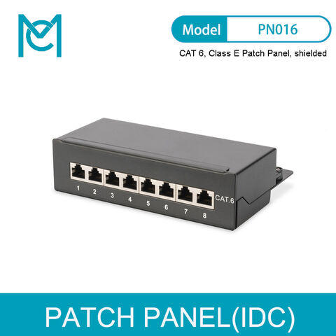Mc Desktop Cat 6 Patch Panel Shielded Class E 8-port Rj45 8p8c - China ...