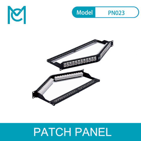 MC Professional Modular CAT6/CAT6A Patch Panel V-Design, Patch Panel ...