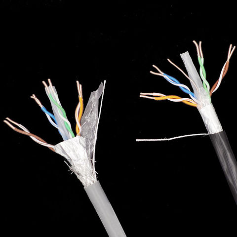 Internet computer 24AWG solid cable stp, CAT6 ethernet lan network ...