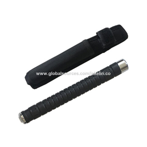 Buy Wholesale China Rubber Handle Police Telescopic Batons With Nylon ...