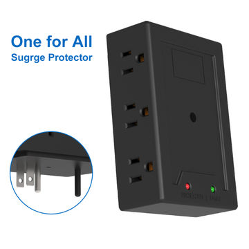 6 Port Surge Protector Wall Outlet Socket - China Wholesale Wall Power ...