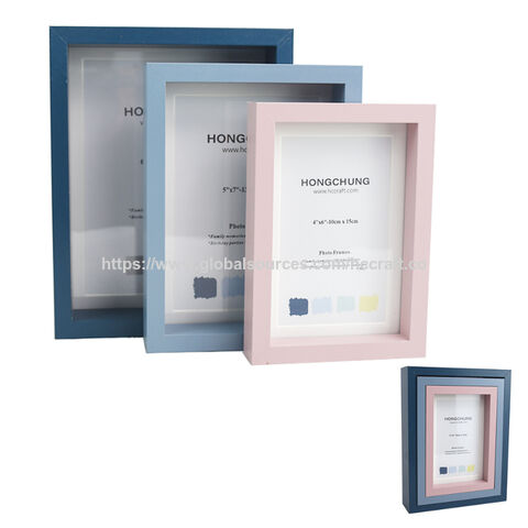 Buy Wholesale China Wooden Photo Frames Trending Navy Blue Nested Frame ...
