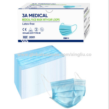 China EN14683 Type IIR non woven disposable medical face mask ISO13485 ...
