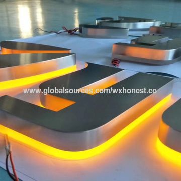 China Custom Outdoor Illuminated Sign with backlit,waterproof led ...